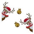 Christmas Car Magnets Lights Stickers Reflective Bulb Lights Magnets ...