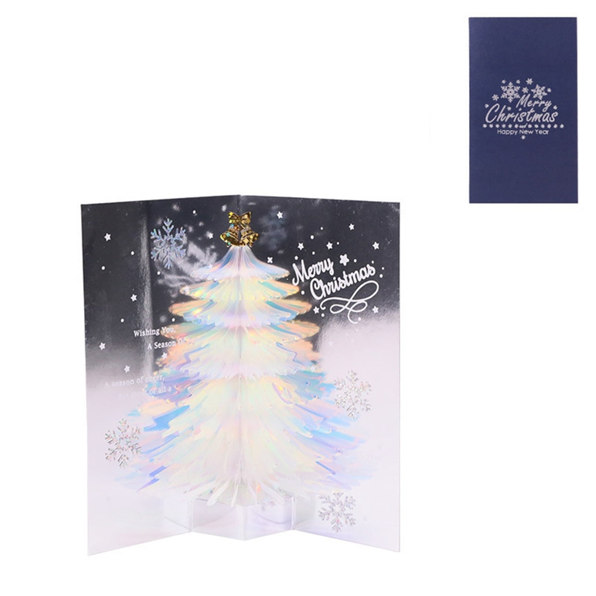 Christmas Card - 3D Pop Up Christmas Tree Greeting Cards, Merry ...