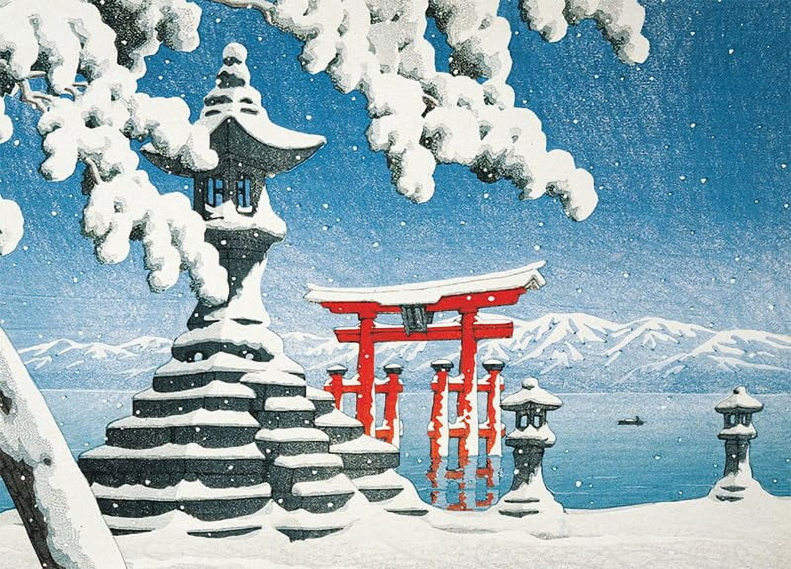 Christmas Card Box "Floating Torii at the Itsukushima Shrine Under the ...