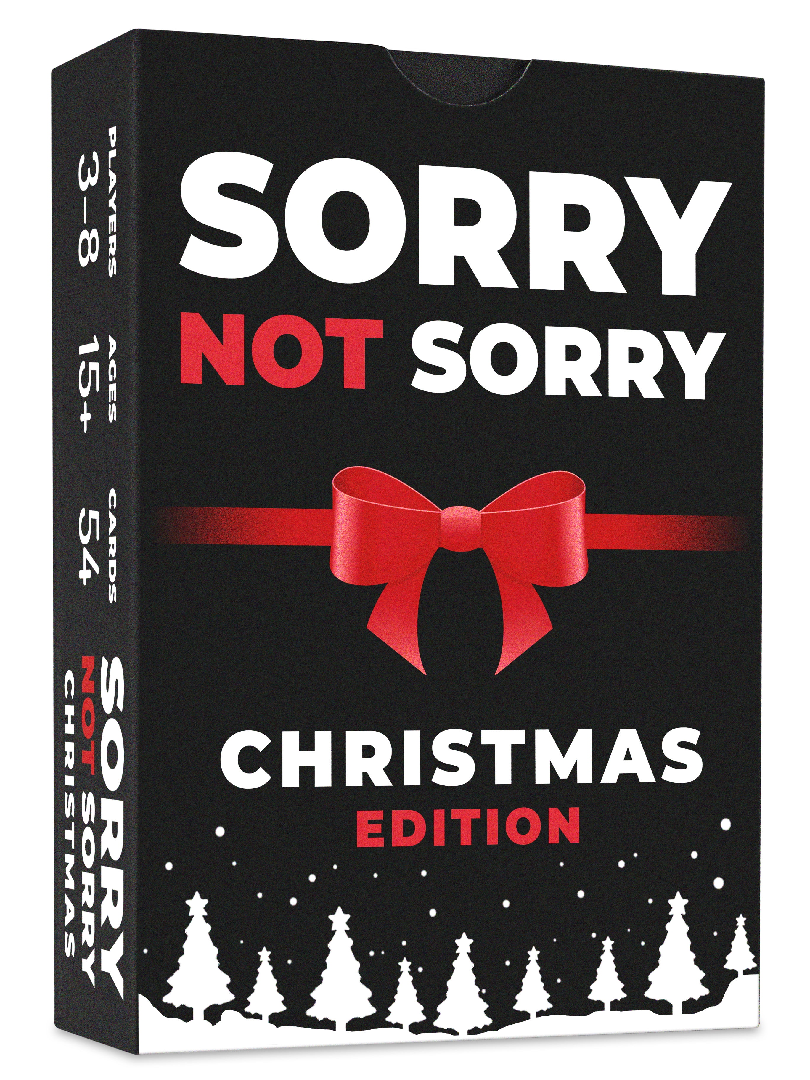 Christmas Card Game Sorry Not Sorry - Family Games | Christmas Stocking ...