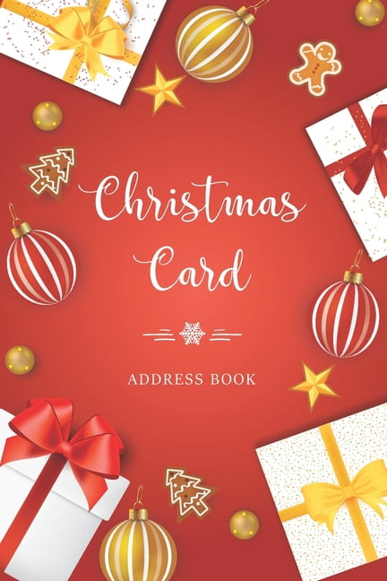 Christmas Card Organizer: Christmas Card Address Book : Holiday Cards ...