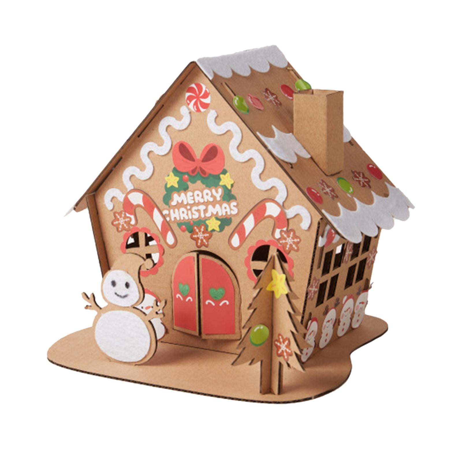 Christmas Cardboard House Kits Christmas DIY Kits Room Table Decor ...