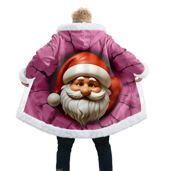 Christmas Cardigan Santa Jacket Coat for Men Hoodies Costume Claus ...