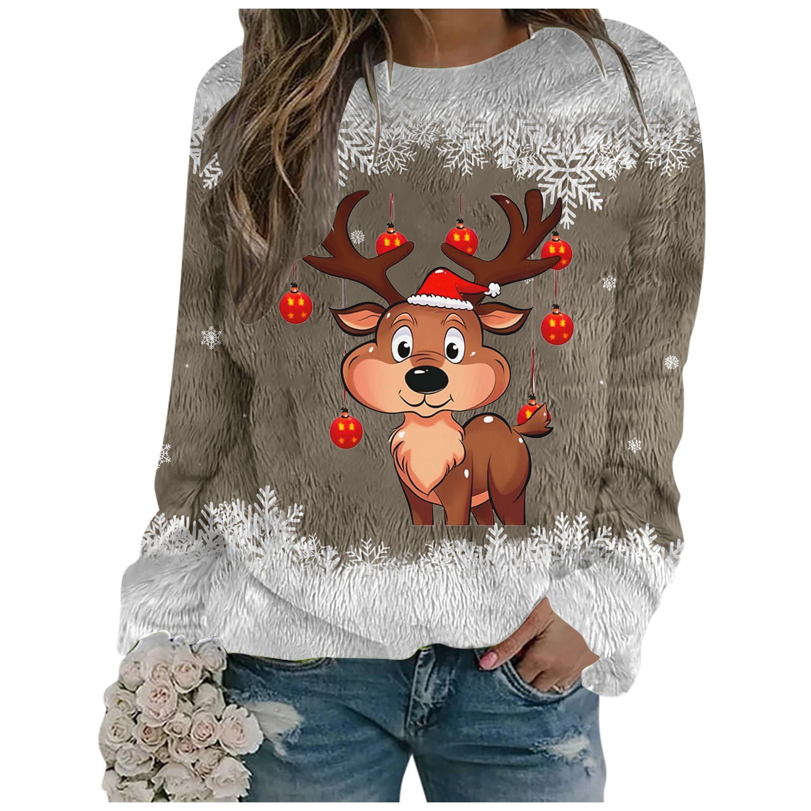 Petite Womens Christmas Sweaters