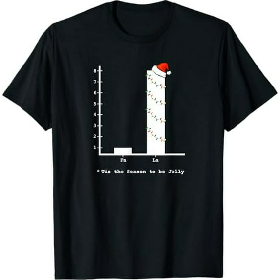 Christmas Carol Bar Graph - Fun Math Holiday Tee Shirt - Walmart.com