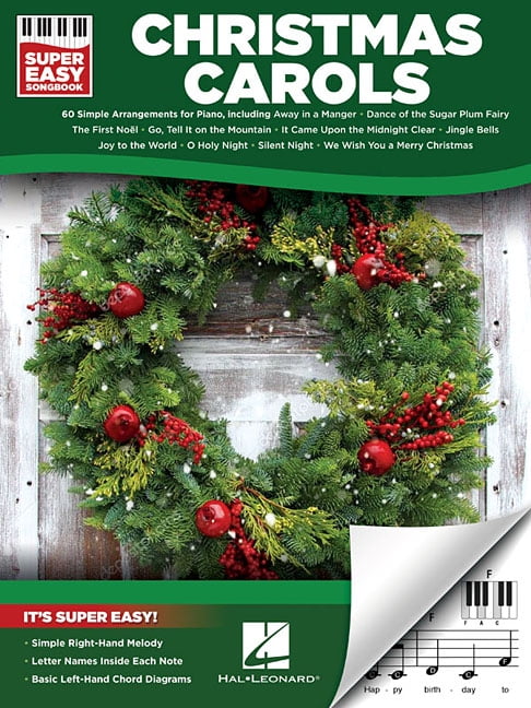 Christmas Carols - Super Easy Songbook, (Paperback) - Walmart.com