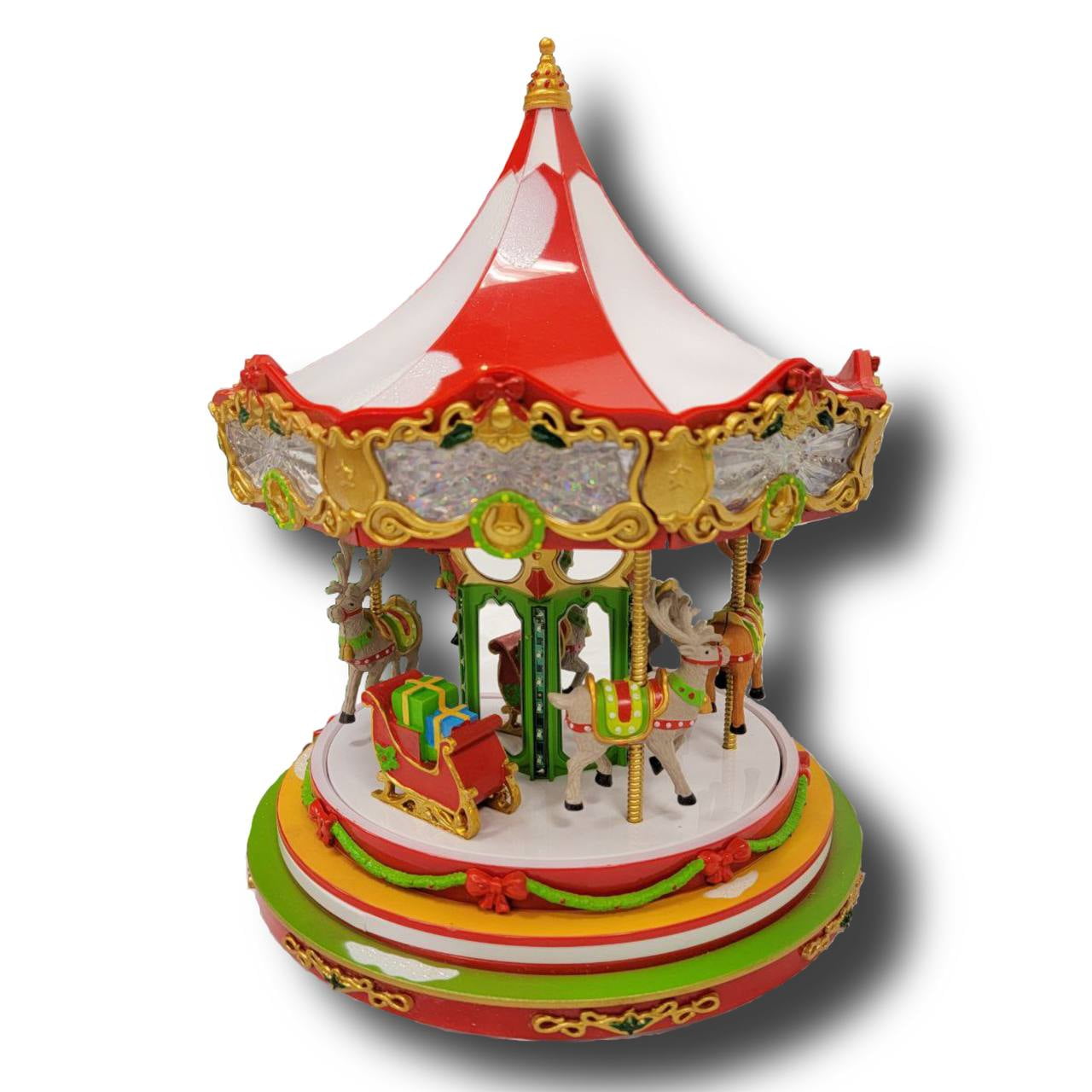 Christmas Carousel Decoration. Christmas Village F07M3-5-FQ24066 ...
