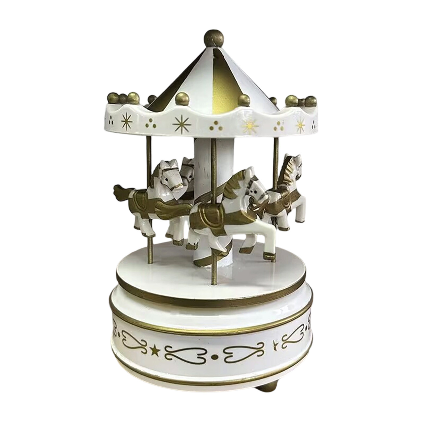 Christmas Carousels Music Box With Classical Melodies Hand Cranked Wind ...