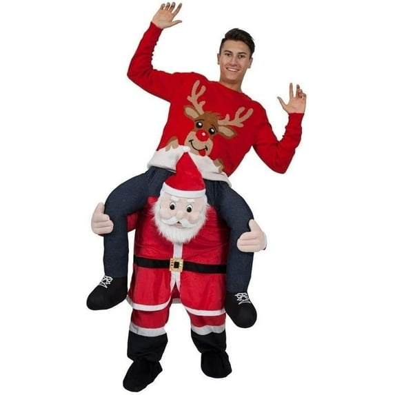 Christmas Carry Mascot Me Santa Ride On Costume Ride on Costume ...