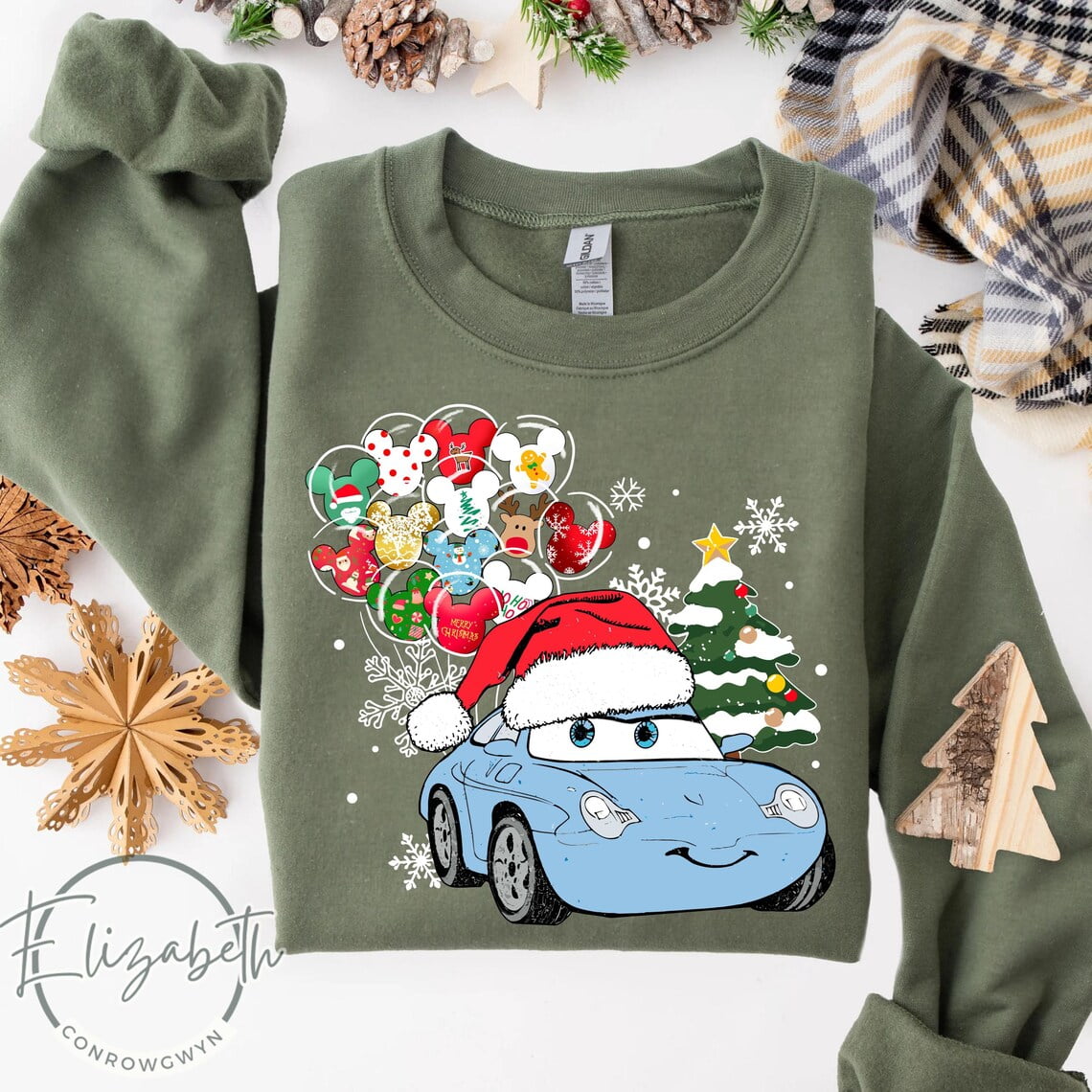 Christmas Cars Santa Bundle Shirt, Lightning Mcqueen Xmas Shirt ...