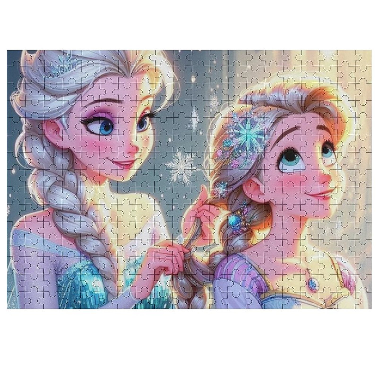 Christmas Cartoon Anime Frozen Jigsaw Puzzle - Precision Cut Vibrant ...