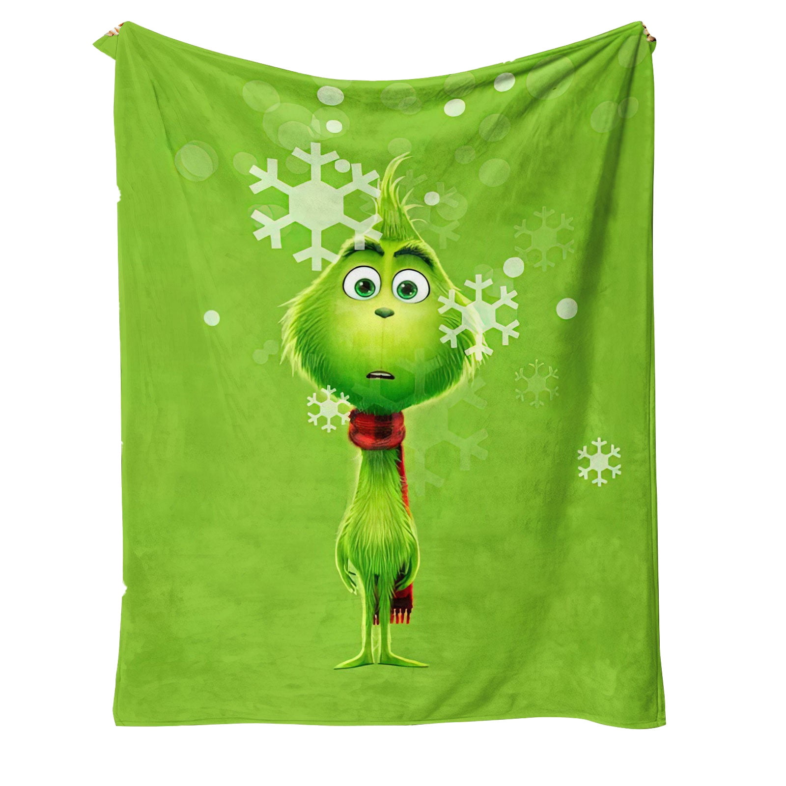 Christmas Grinch Blanket Christmas Blanket Green Super Soft Flannel ...