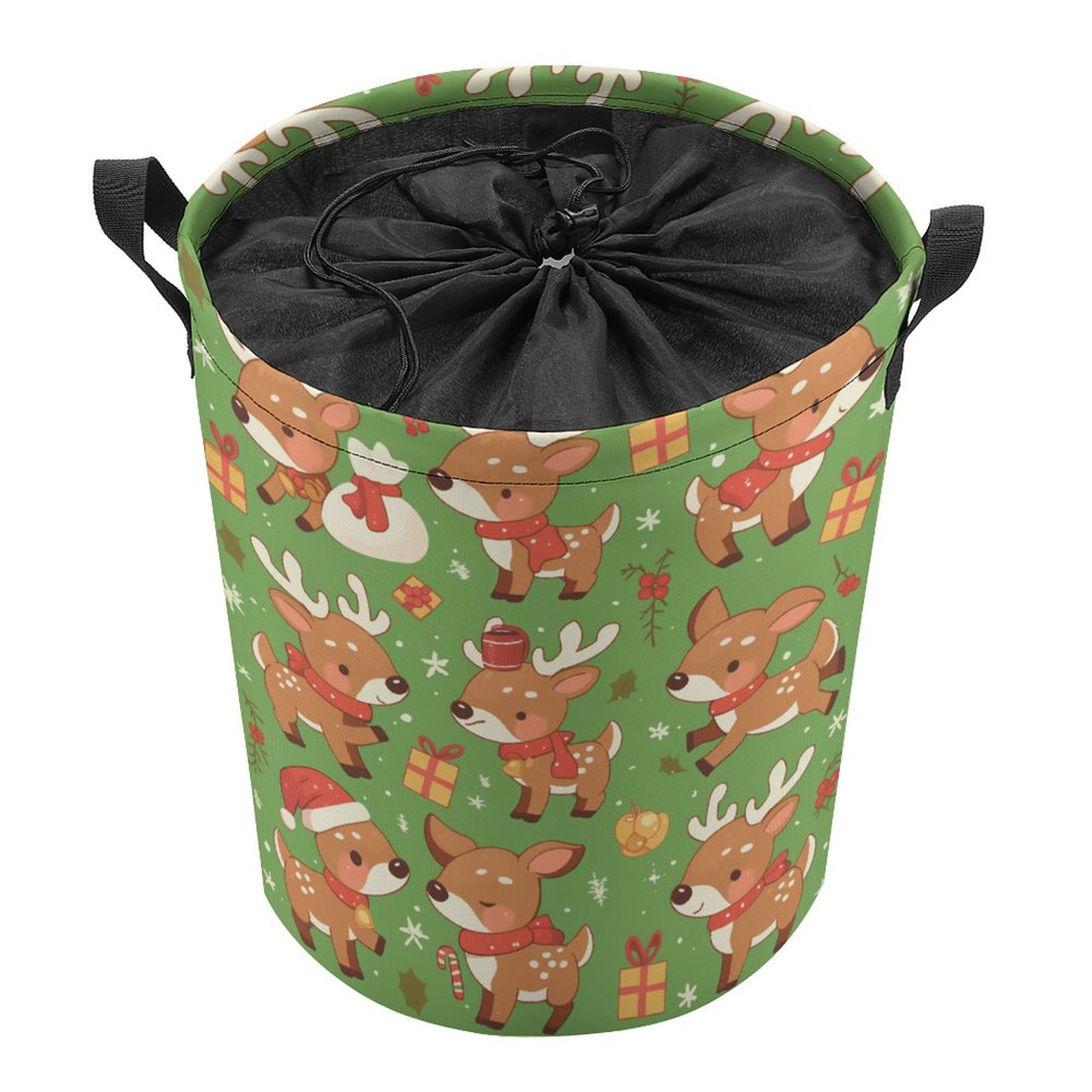 Christmas Cartoon Cute Elk Dirty Laundry Basket Kid Toy Storage ...