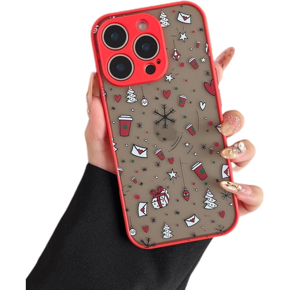 Christmas Case for iPhone 13 Pro, Cute Merry Christmas Pattern Phone ...