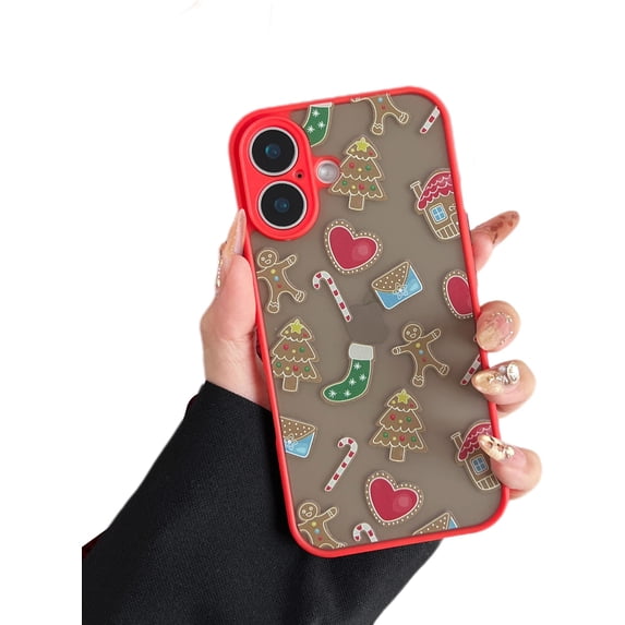 Christmas Case for iPhone 16 Plus, Cute Merry Christmas Pattern Phone ...
