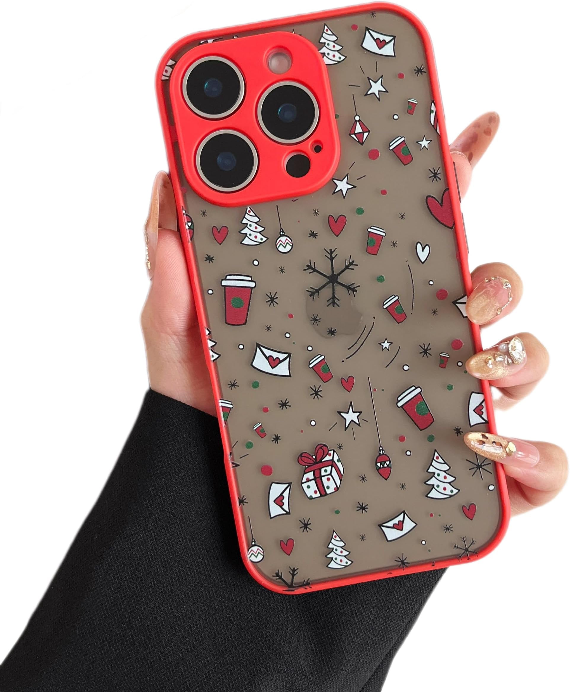 Christmas Case for iPhone 16 Pro, Cute Merry Christmas Pattern Phone ...