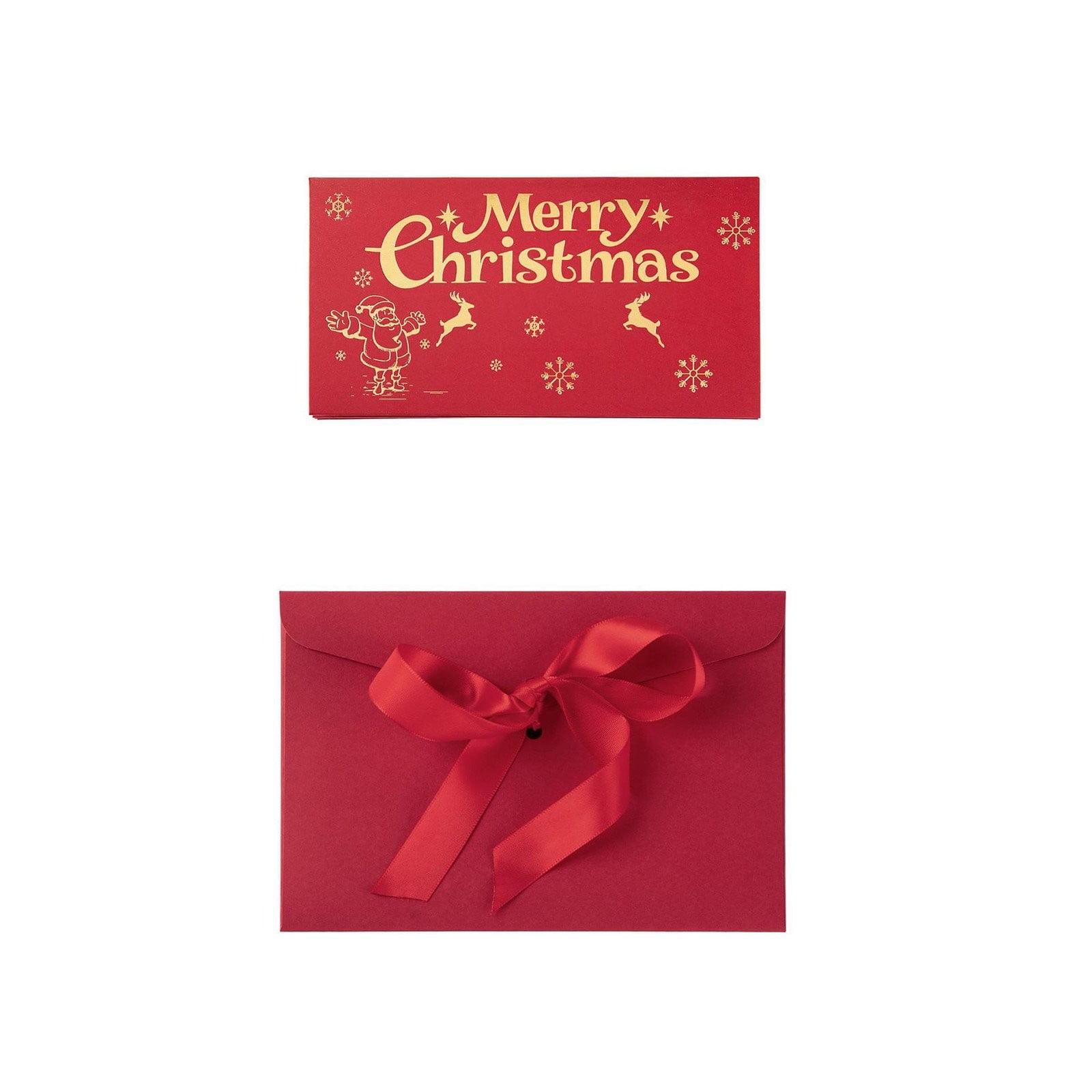 Christmas Cash & Card Holder Envelope, 6-Slot Kraft Paper Wallet for ...