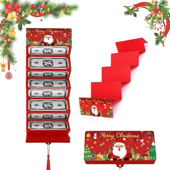 Christmas Cash Gift Envelope,10-Slot Tassel Dollar Design Money Holder ...