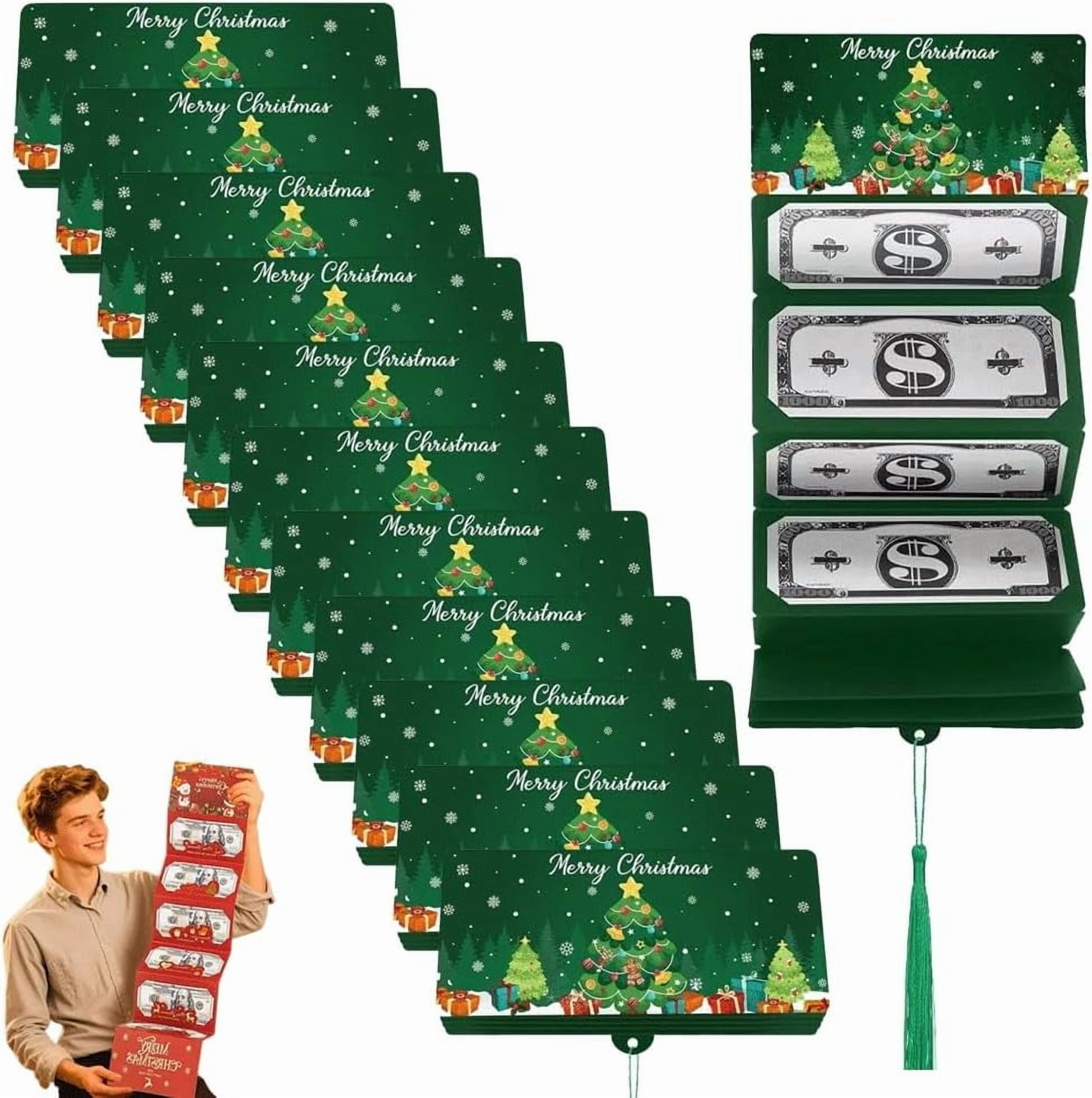 Christmas Cash Gift Envelope, 2026 New Creative Money Holder with 10 ...