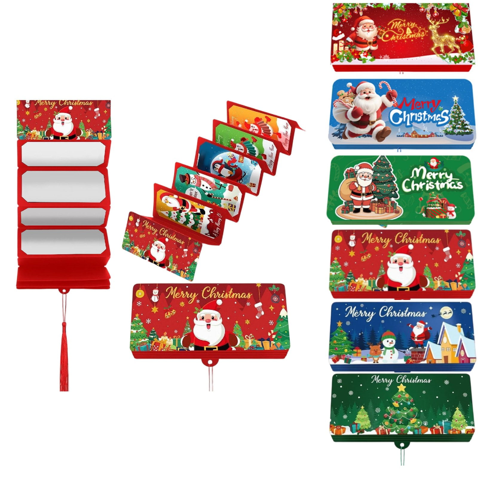Christmas Cash Gift Envelope,Christmas Money Gift Card Holder - 10 Slot ...