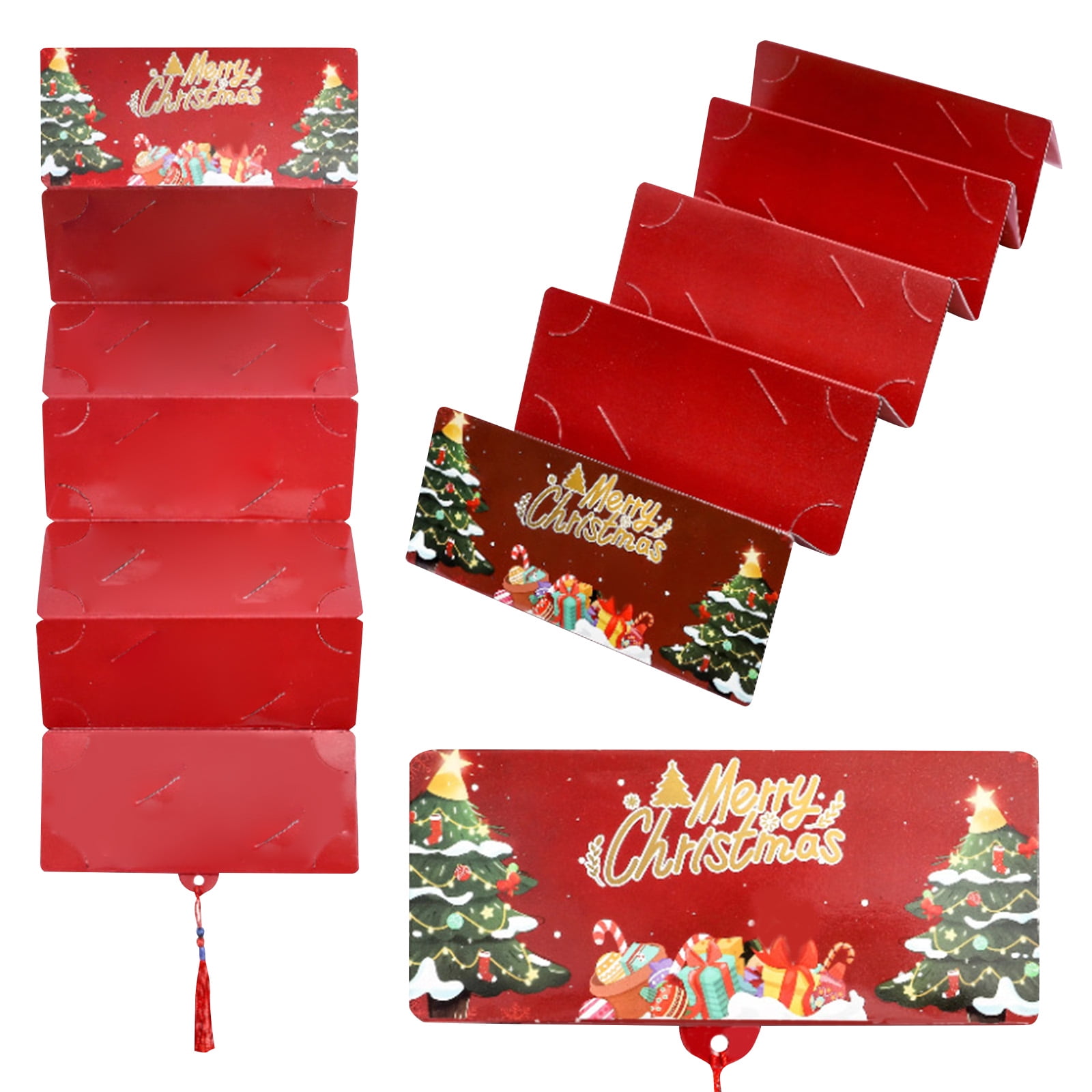 Christmas Cash Gift Envelope,Christmas Money Gift Card Holder - 10 Slot ...