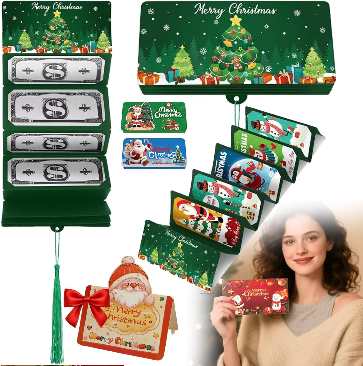 Christmas Cash Gift Envelopes, 2025 New Christmas Money Holders for ...