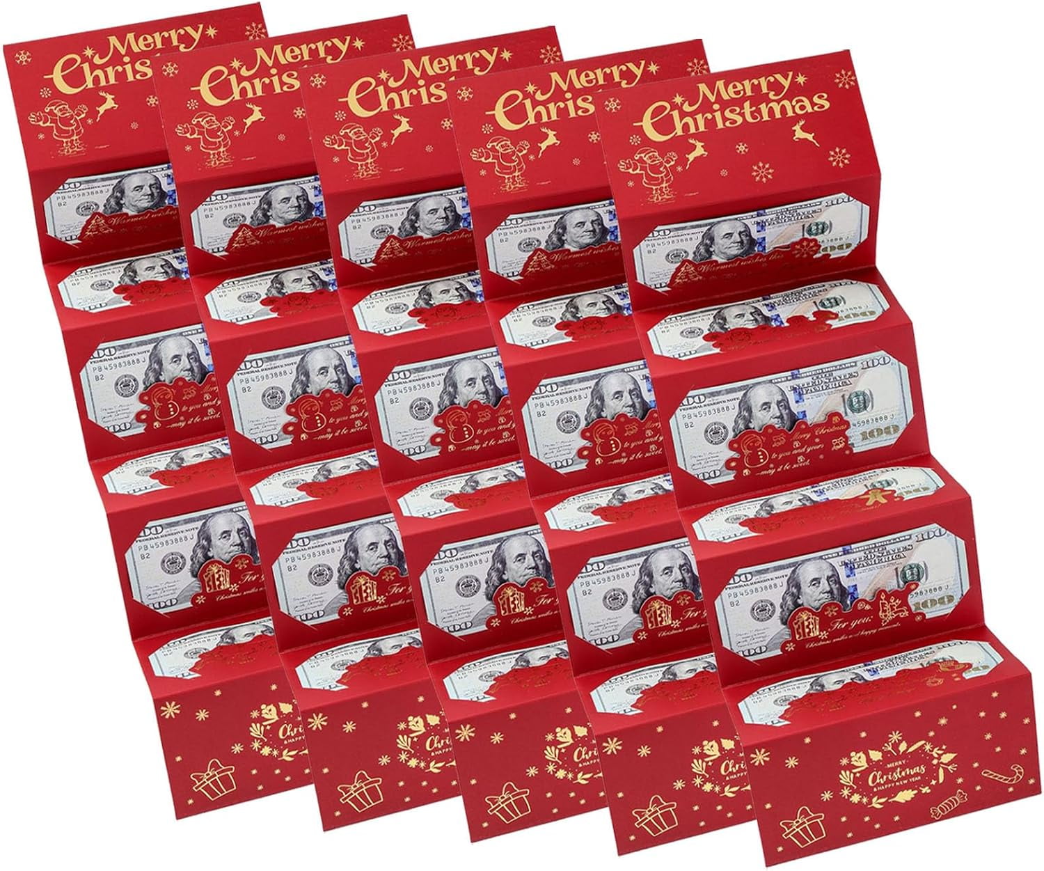 Christmas Cash Gift Envelopes, 2025 New Creative Christmas Card Money ...