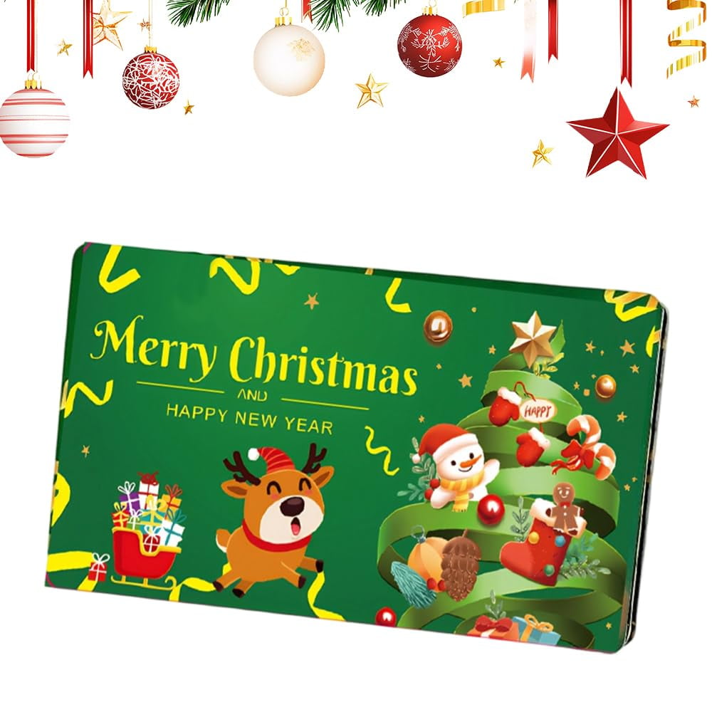 Christmas Cash Gift Envelopes 6 Slots with Foil Stamping, Surprise ...