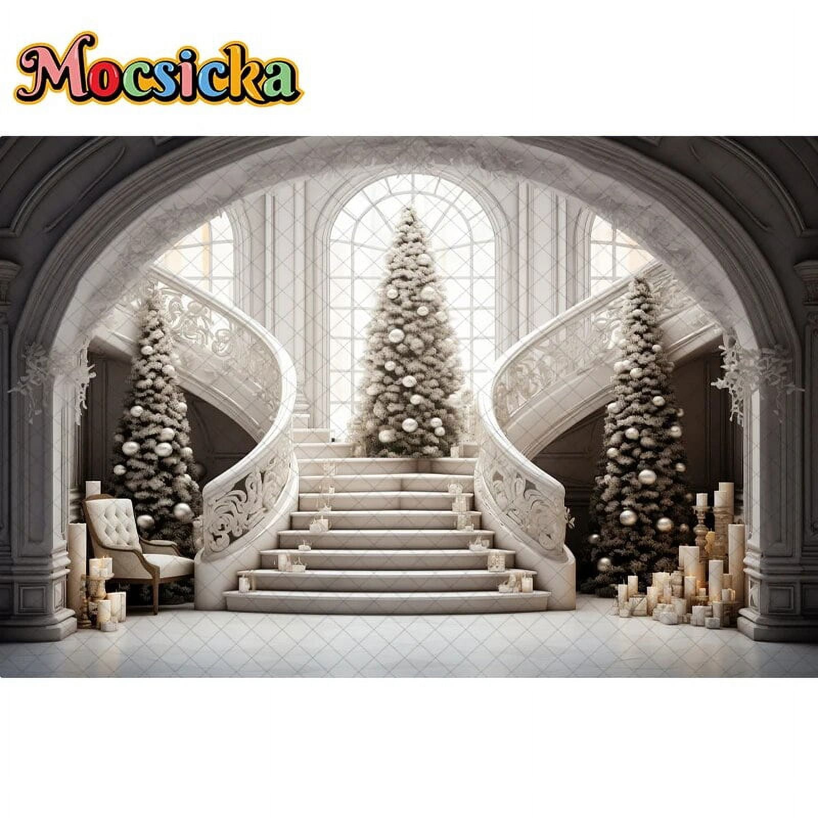 Christmas Castle Staircase Backdrop Kids Photography Props Kids Baby ...