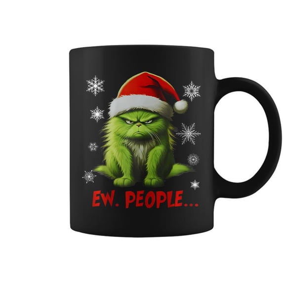 Christmas Cat Ew People Meowy Cat Lovers Kid Coffee Mugs - Walmart.com