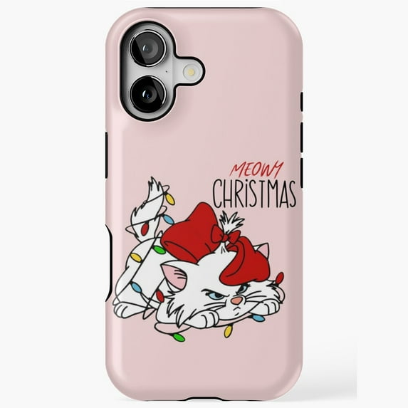 Christmas Cat Marie Aristocats Case for iPhone 11 12 13 14 15 16 17 Pro ...