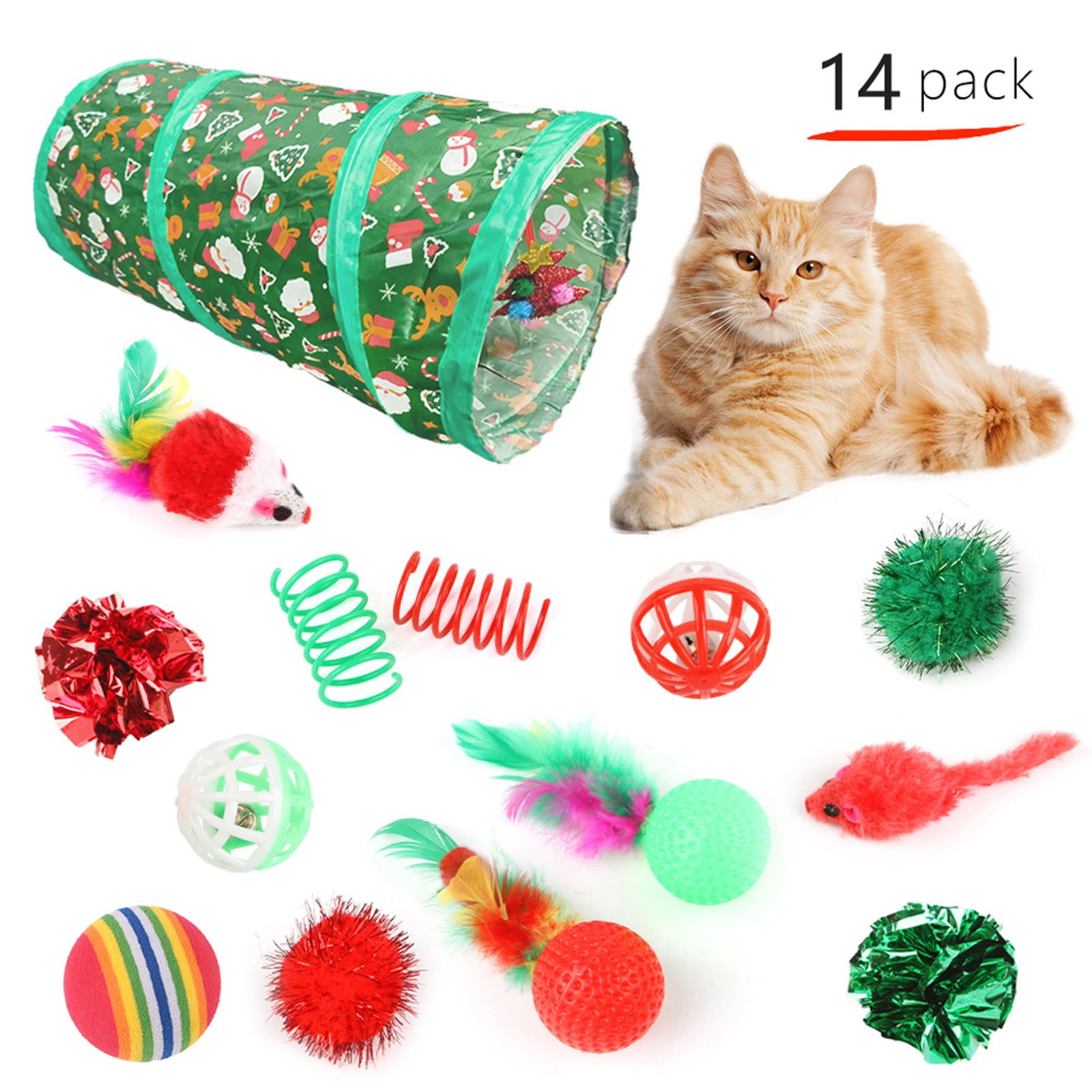 Christmas Cat Toys Interactive Accessories For Small Cat Toys Suitable ...
