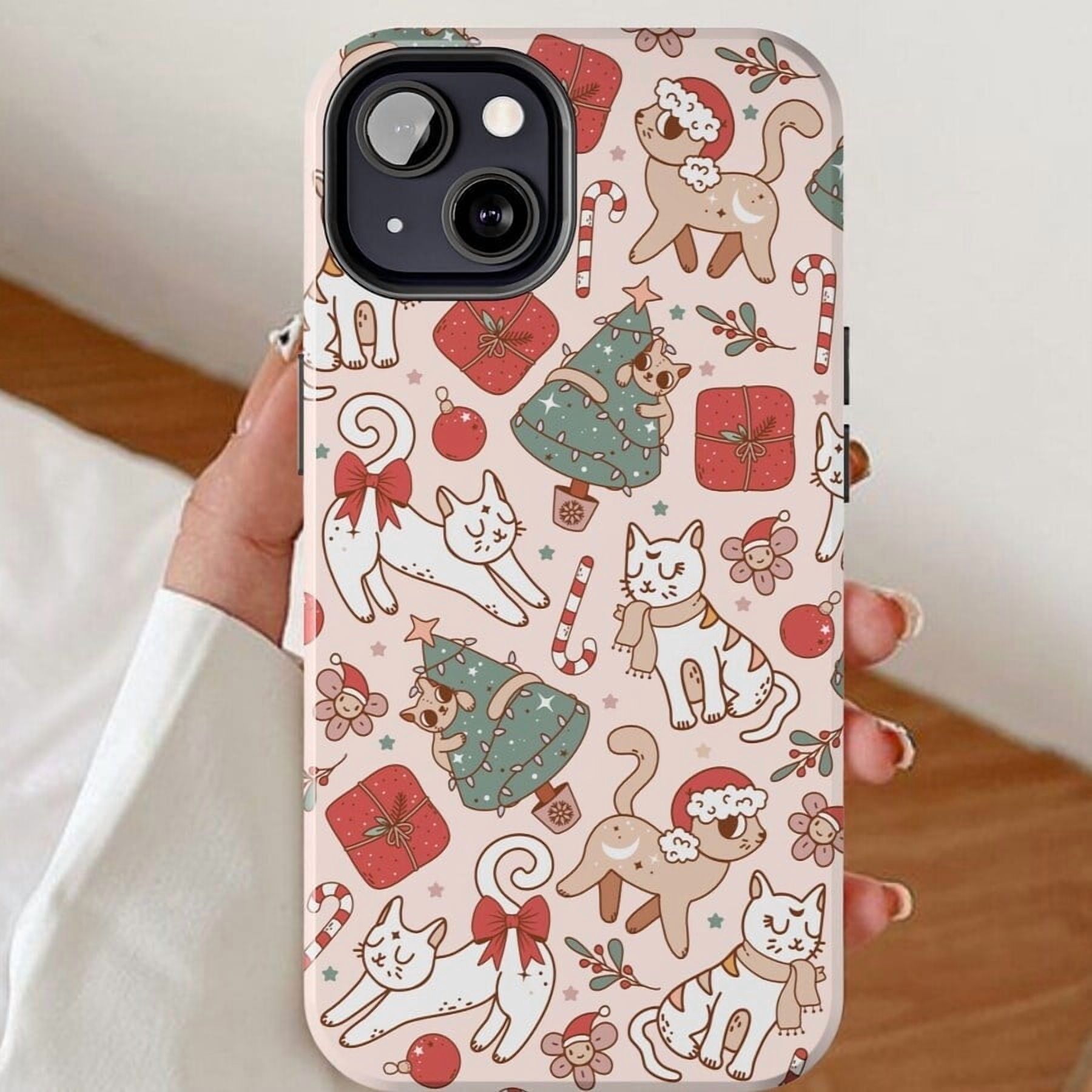 Christmas Cat Xmas Pet Owner Holiday Winter Kitty G529 Compatible Phone ...
