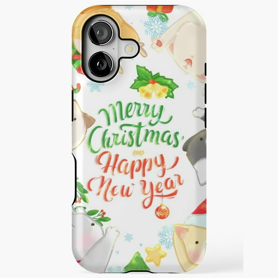 Christmas Cats Festive Pattern Phone Case with iPhone 17 to 11 Pro Max ...