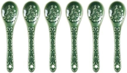 Christmas Ceramic Coffee Spoons, Colorful Teaspoons, Small Spoons for ...