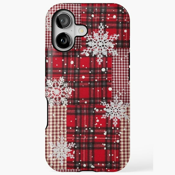 Christmas Checkered Plaid Pattern Holiday Case for iPhone 17 through 11 Pro Max - Walmart.com