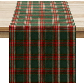 Plaid Christmas Table Runner