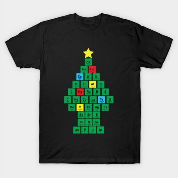 Christmas Chemistree Funny Science Holiday Pun Design, H6655 Unisex T ...