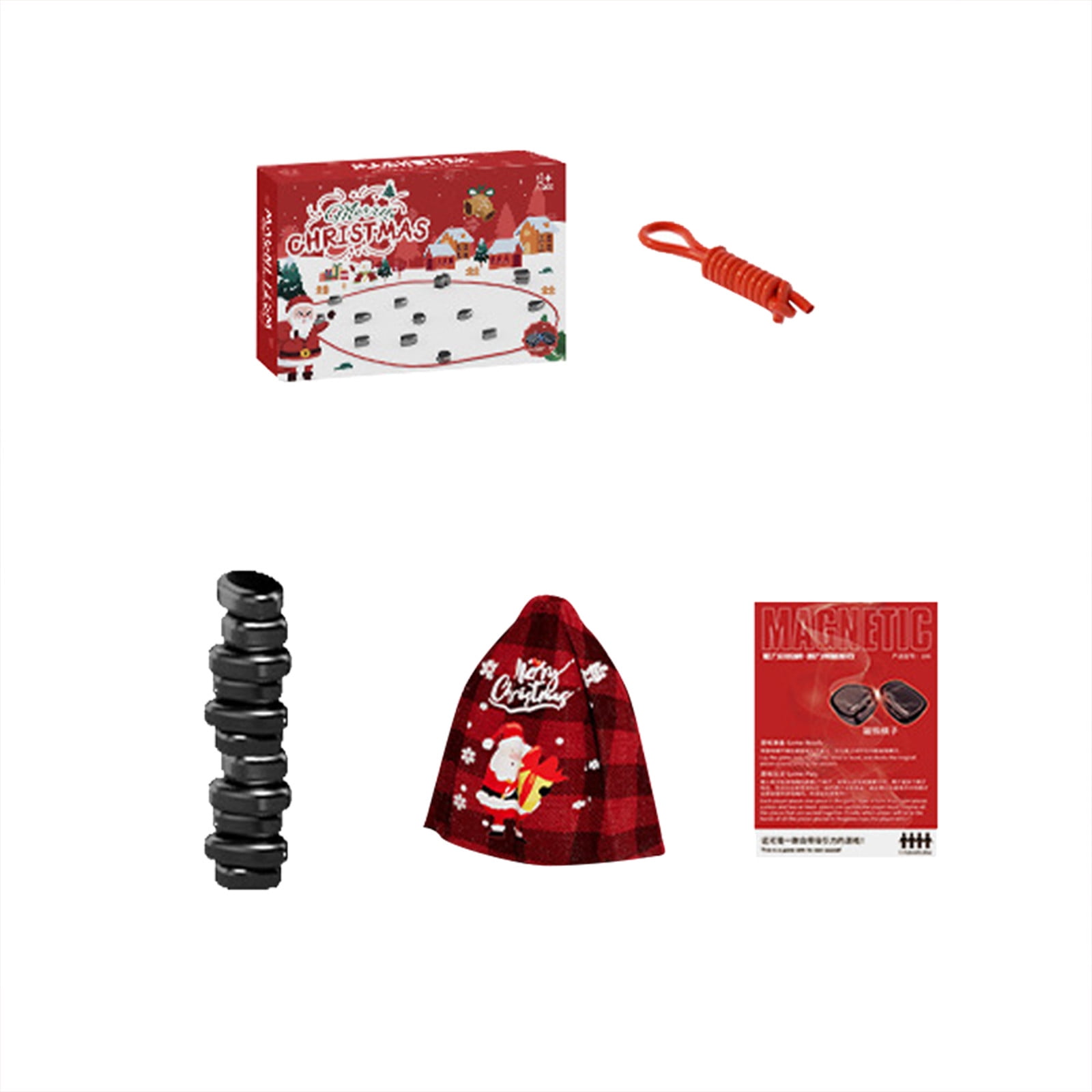 Christmas Chess Game Set, 2024 Festive Strategy Board Game with 20 ...