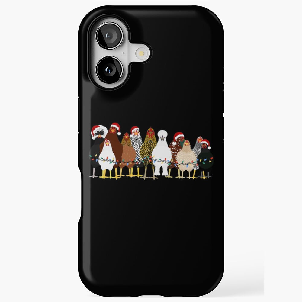 Christmas Chickens Gift For Chicken Lovers Holiday Phone Case 17 16 15 ...