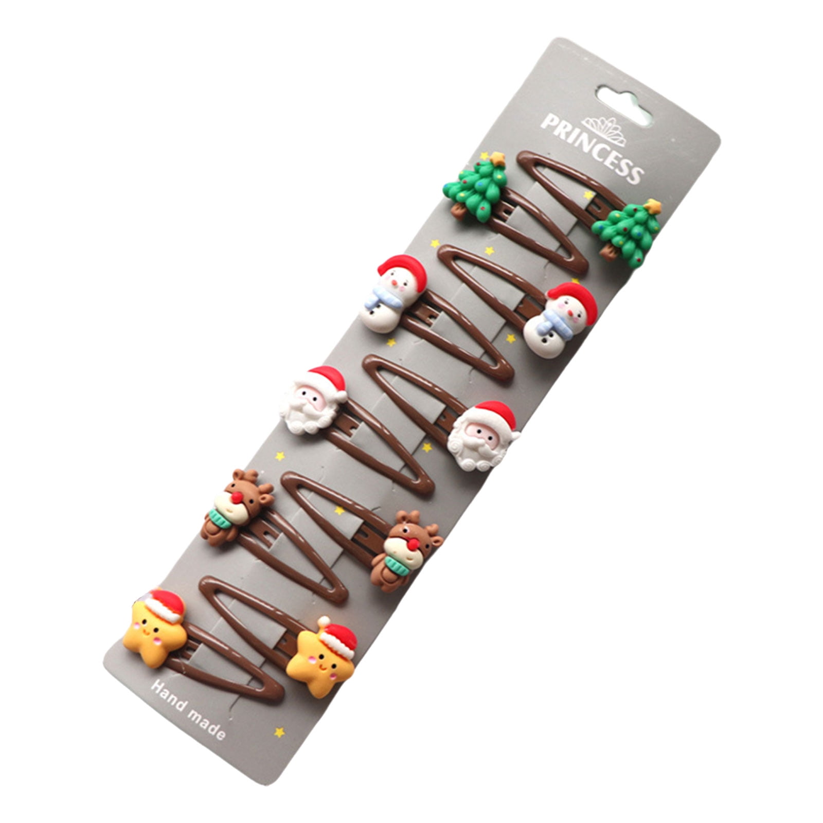 Christmas Children's Hair Clips Lovely Gift Santa Hair Pin Kids Student ...