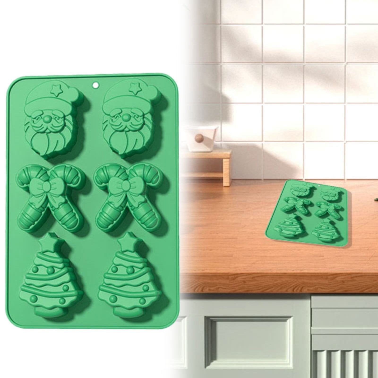 Christmas Chocolate Mold D,Dessert Molds，D，Silica Gel - Walmart.com