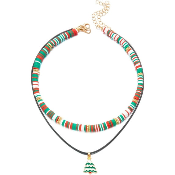 Christmas Choker Necklace for Women,Vintage Christmas Tree Snowflakes ...