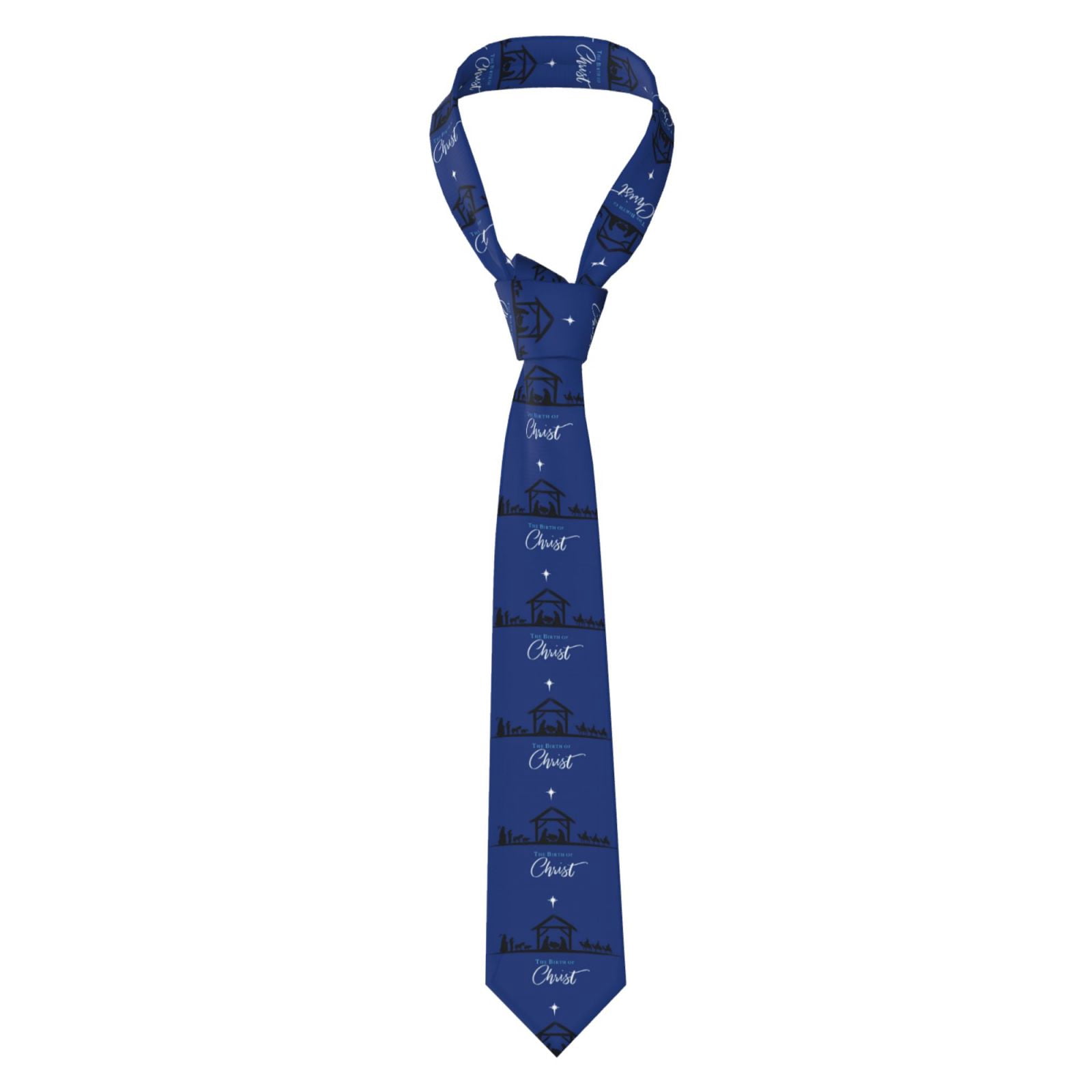 Christmas Christian Nativity Scene Silk Ties For Men Casual Necktie ...