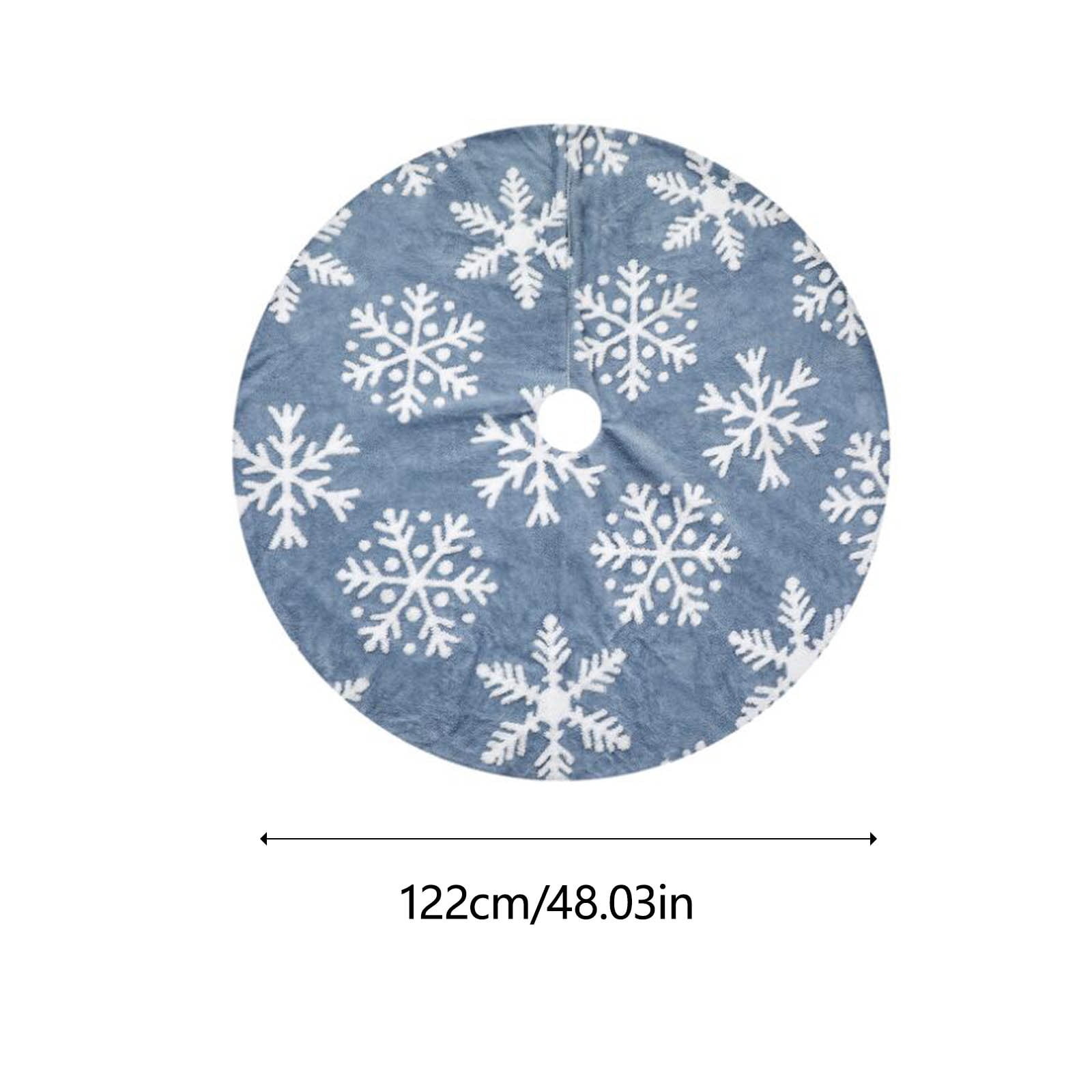 Christmas Clearance!122CM Party Decoration Blue Velvet Snow Pattern ...