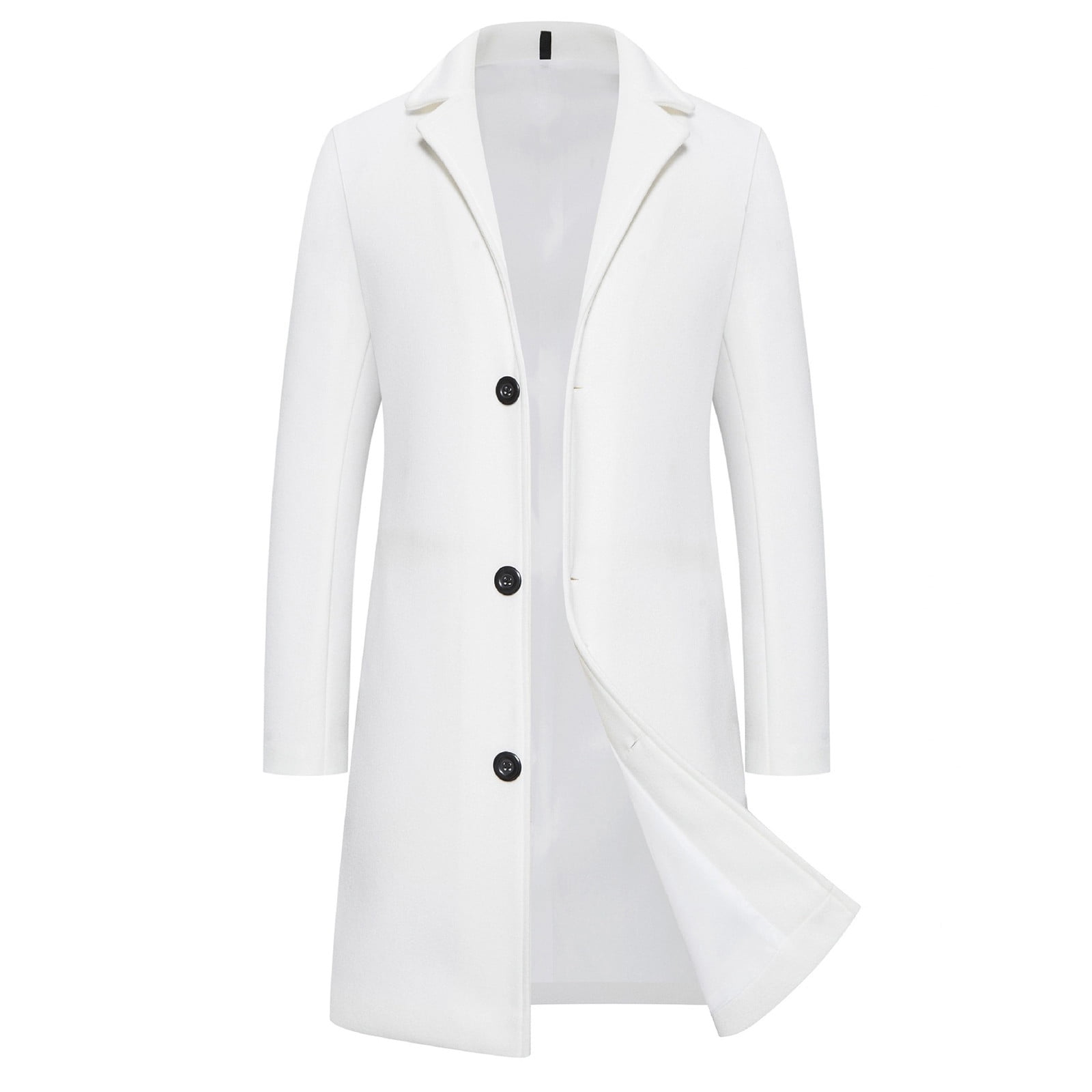 Christmas Clearance! AIEOTT Mens Knee Length Trench Coat Slim Fit ...