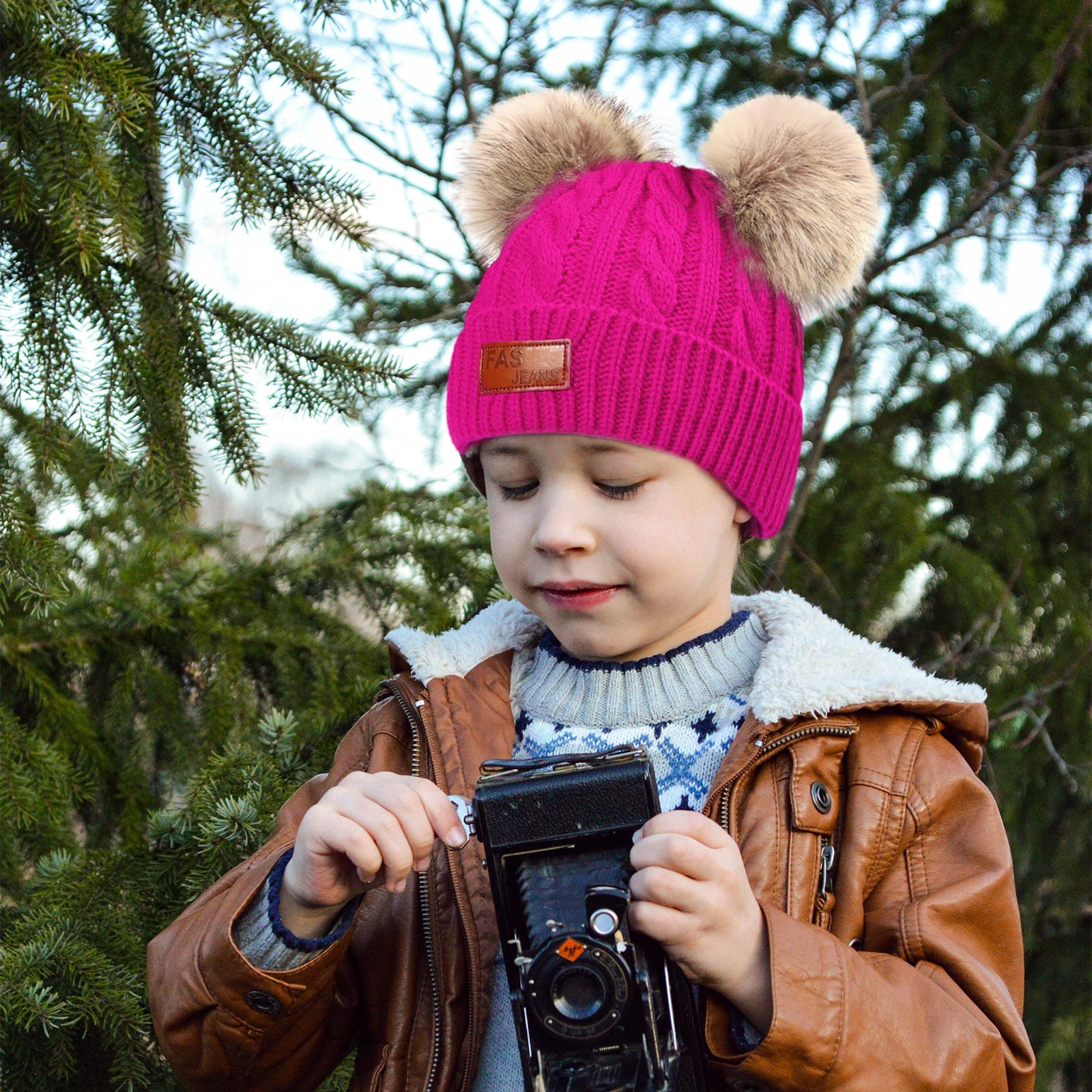 Christmas Clearance! AIEOTT Winter Hats for Kids Ages 4-8 Boys and ...
