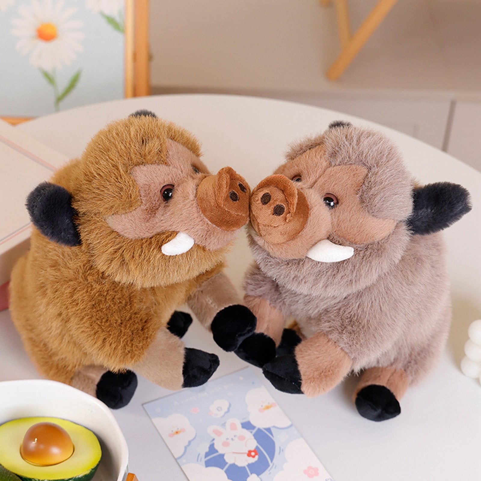 Christmas Clearance Adorable Soft Boar Plush Toy - Cute 10-inch Brown ...