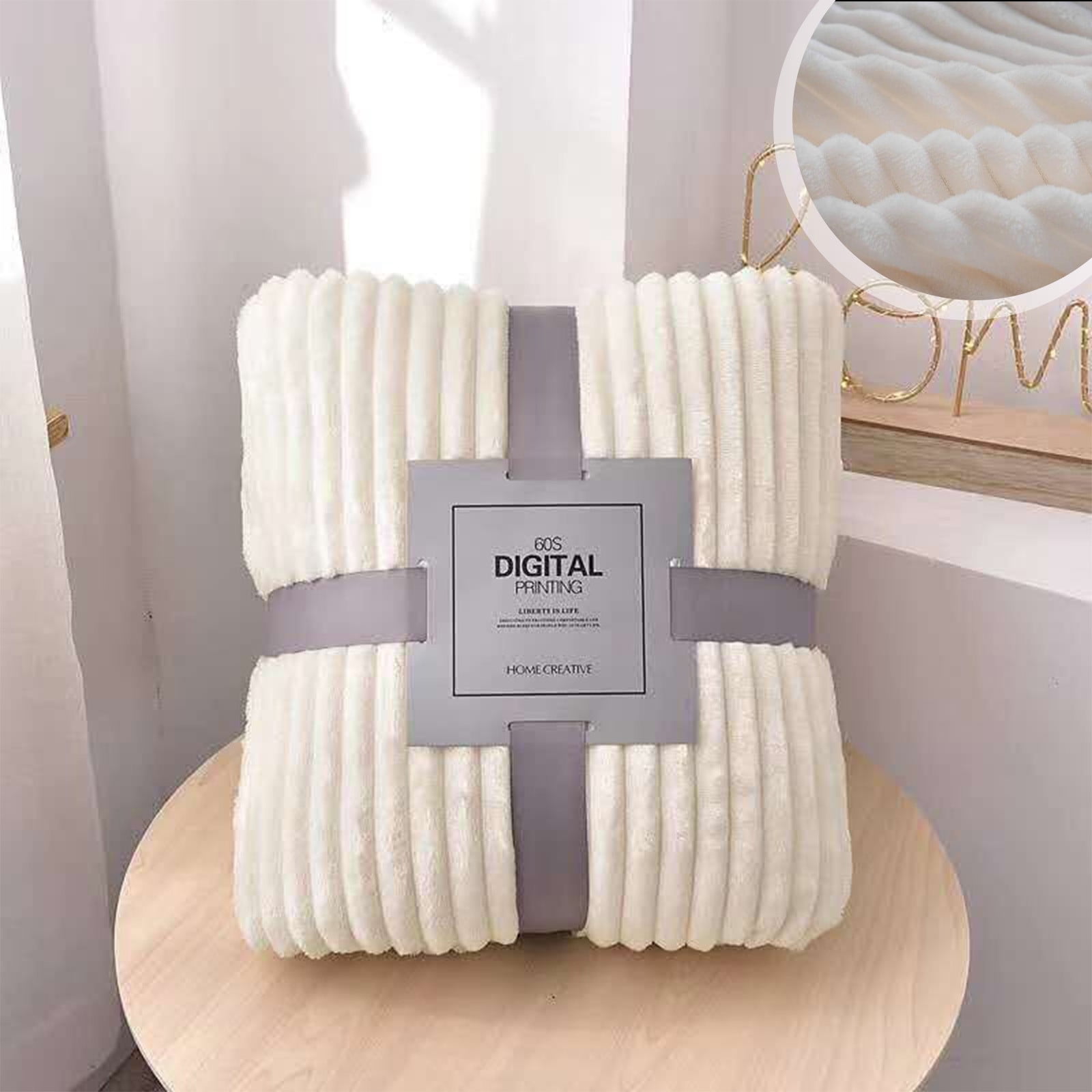 Christmas Clearance Blanket Solid Color Blanket Noon Sleeping Blanket ...