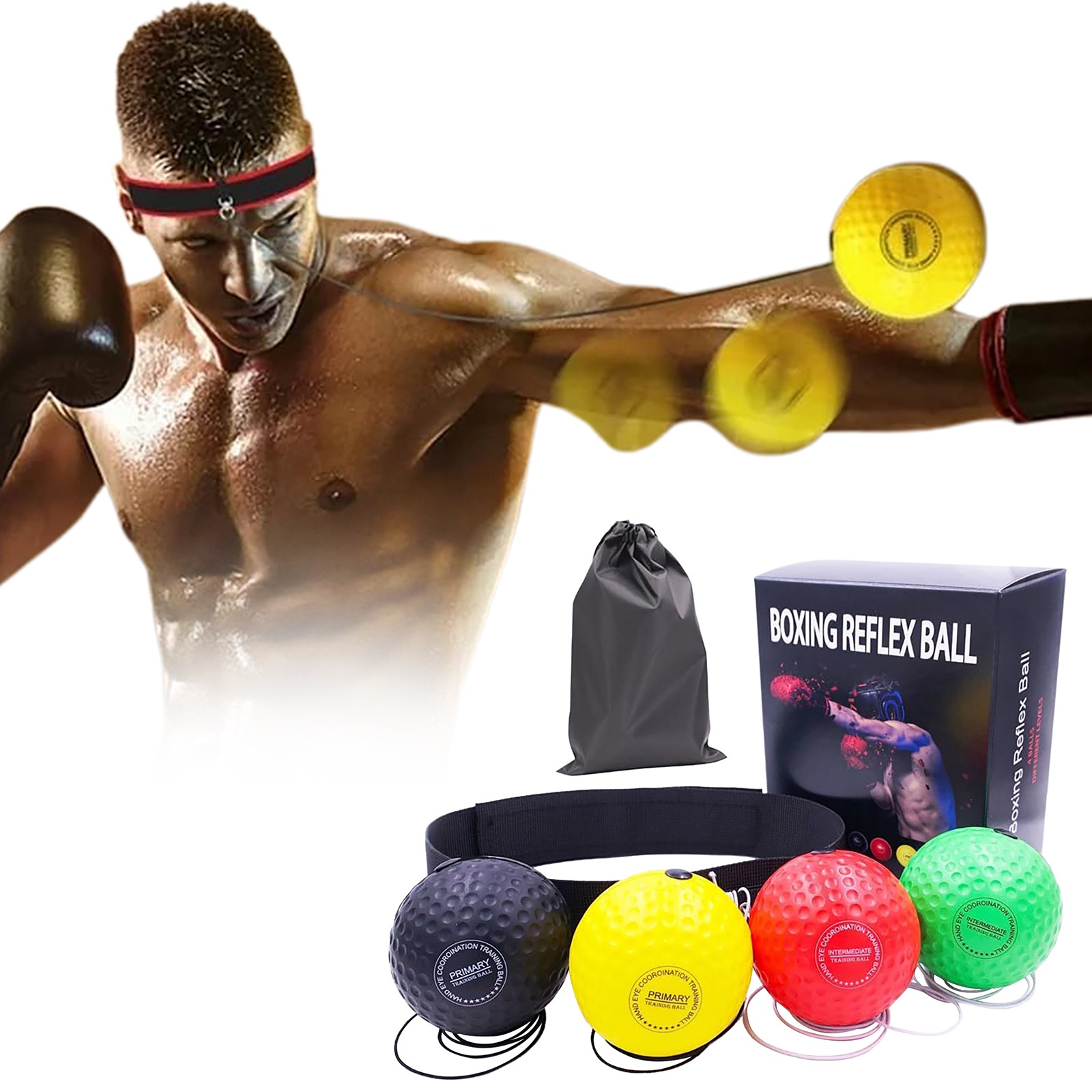 Christmas Clearance Box Ballen 4 Boxing with 2 Adjustable Headbands For ...